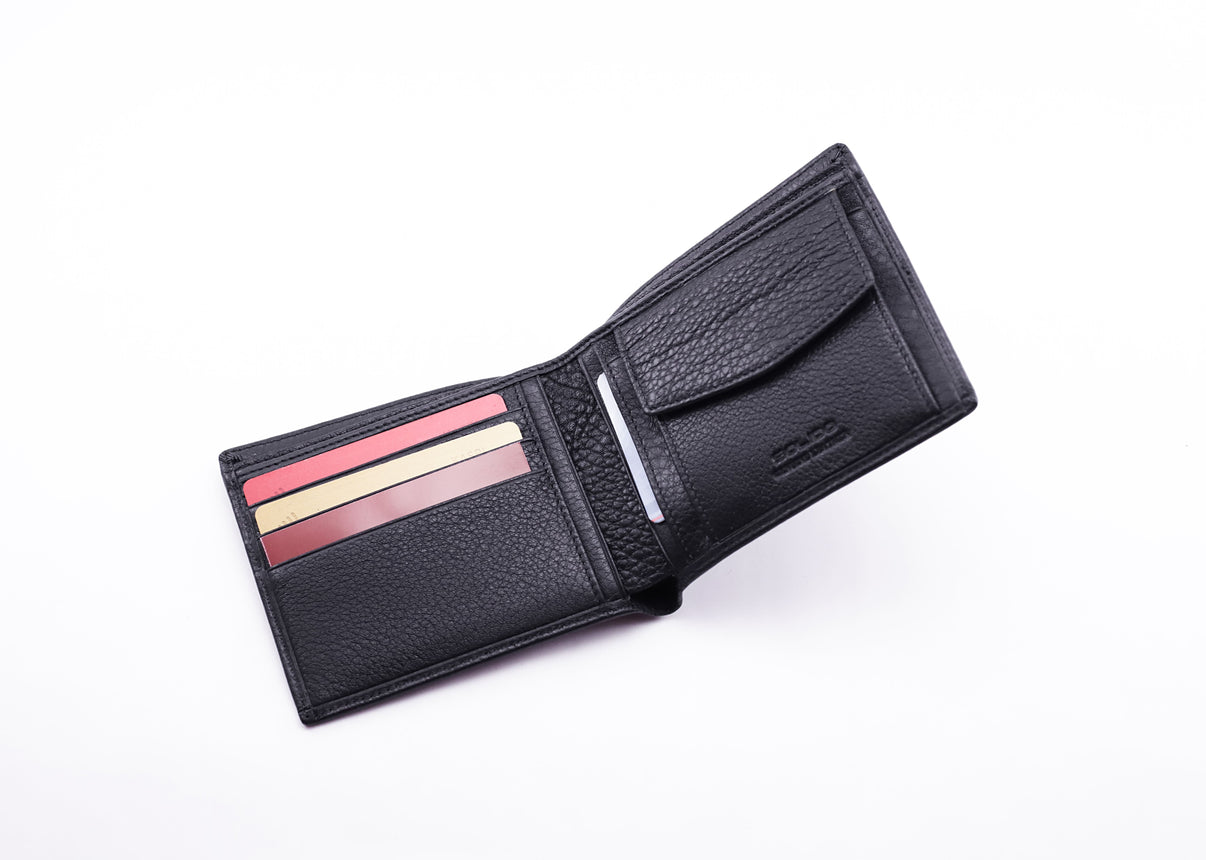 Sleek black leather wallet | Solido - Pure elegance – Solido Style